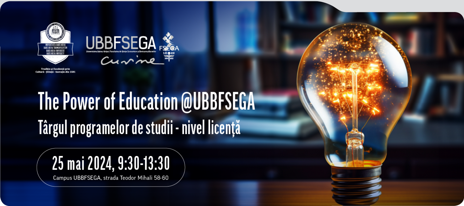 FSEGA - Facultatea de Stiinte Economice si Gestiunea Afacerilor, UBB ...